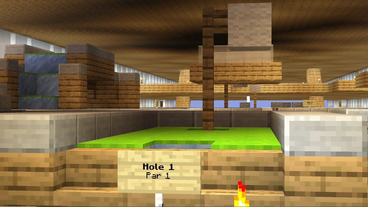 Mini Golf On My Minecraft Server - YouTube