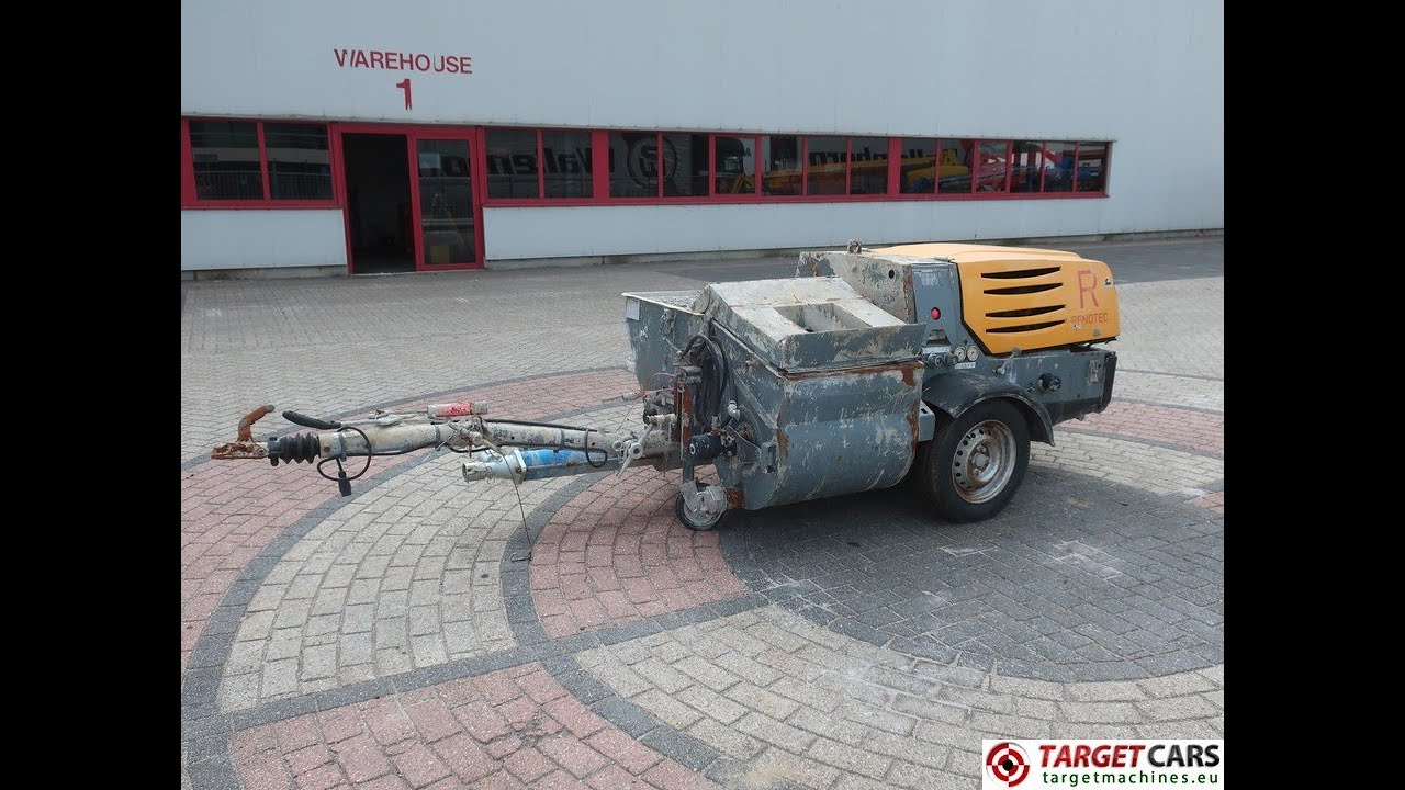 778311 PUTZMEISTER SP11 BUR WORM PLASTERING MACHINE PORTABLE TRAILERED ...