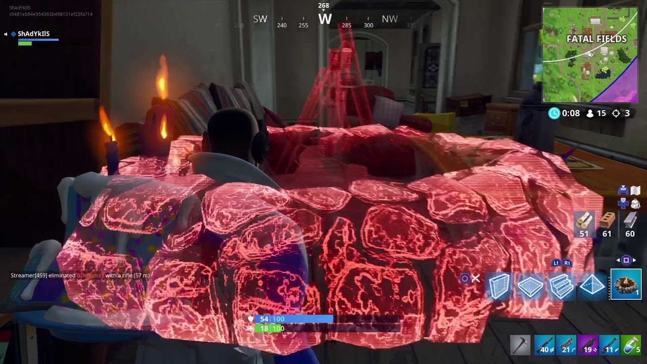 Fortnite Battle Royale Giant Cube Kill Ps4 - YouTube