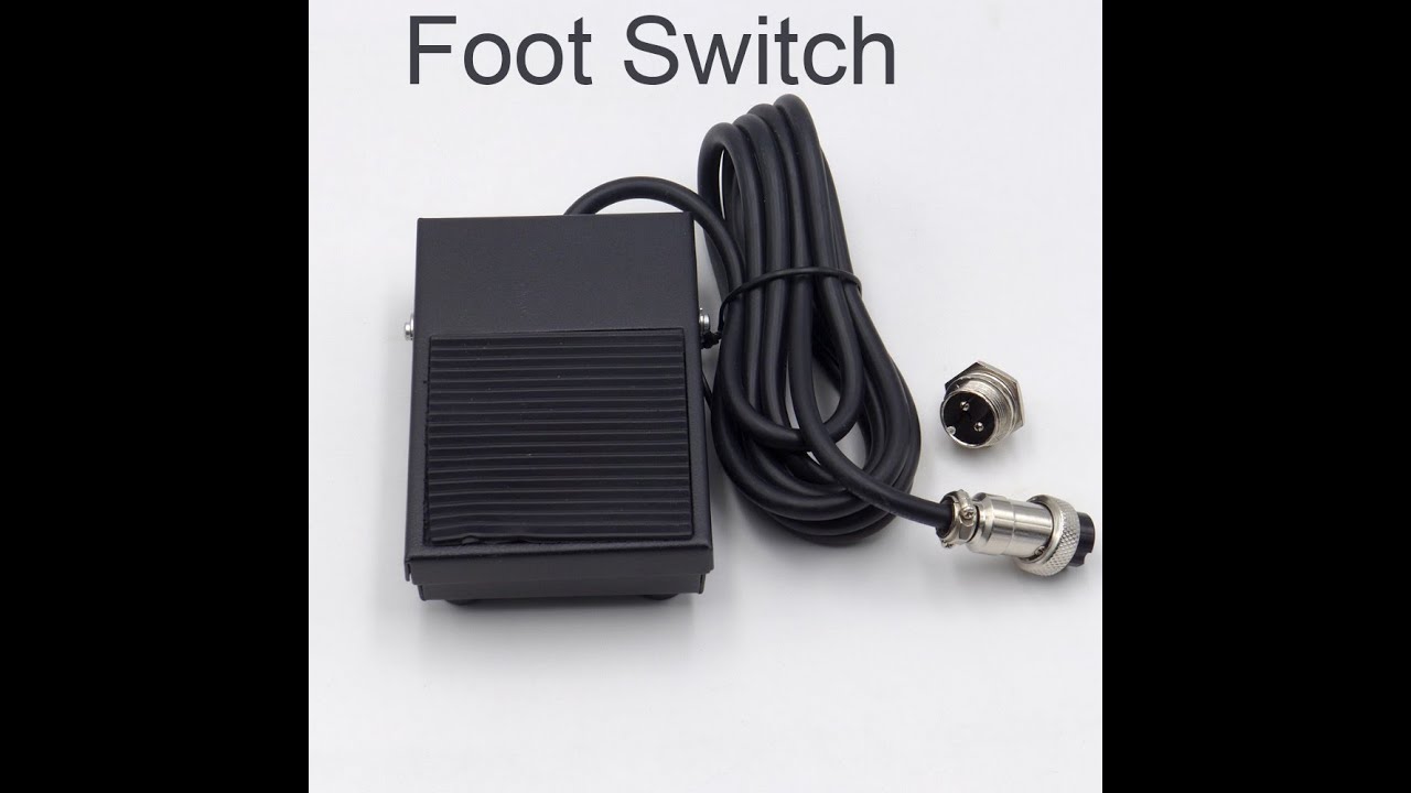 JINSLU 2 pin foot switch - YouTube