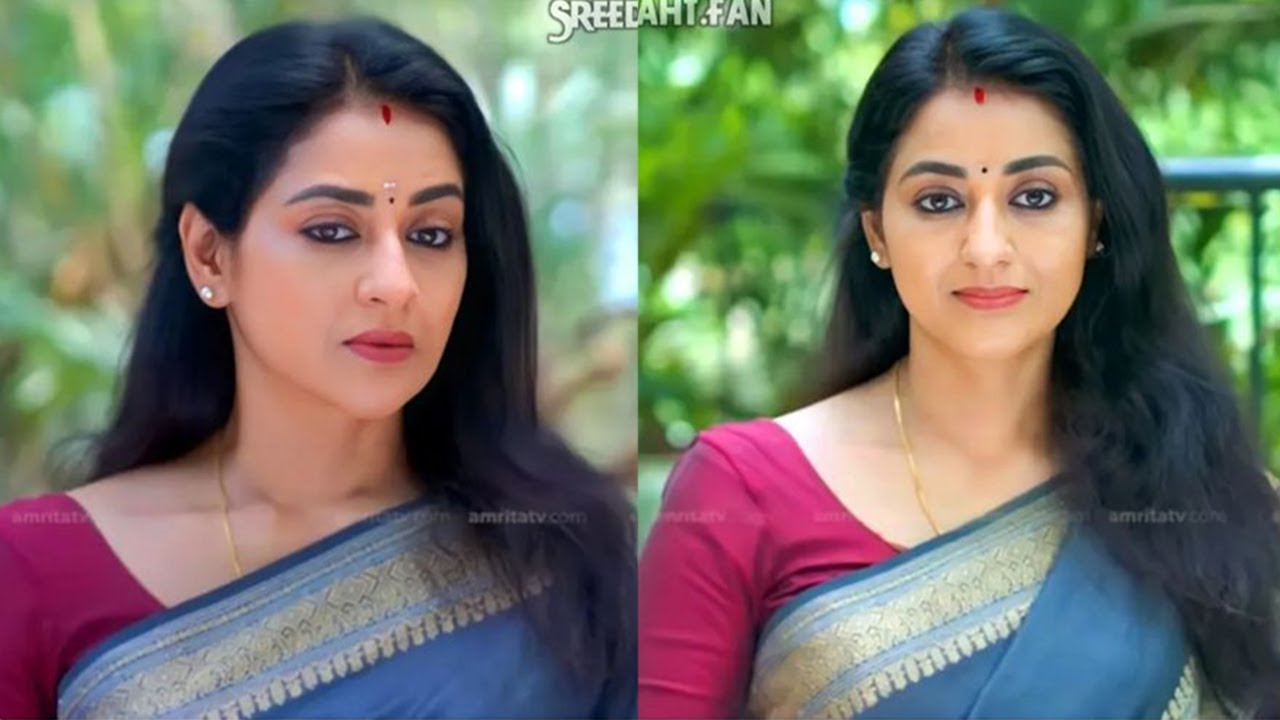 Sreedhanya Saree Photoshoot Hot | Sreedhanya Serial Scene Edit ...