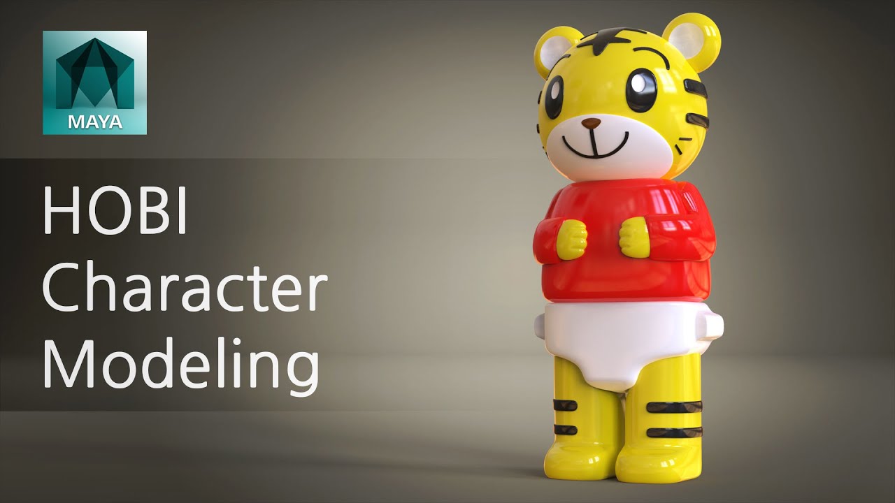 3D character modeling "HOBI" fanart (2/4) - YouTube