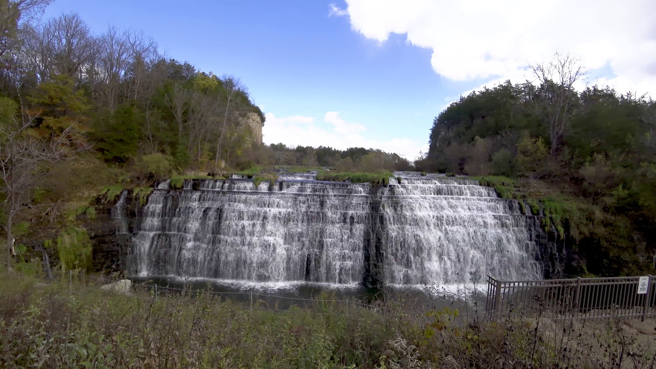Galena, IL Waterfall 10-20-18 4K - YouTube