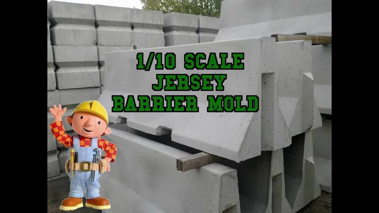 My own design, a 1/10 scale Jersey Barrier mold kit, DIY using a 3D ...