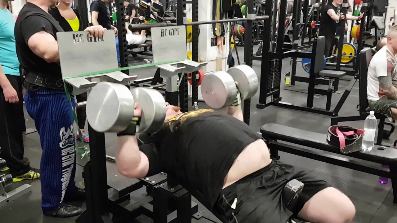 Incline Bench Press with 70 kg dumbells - YouTube