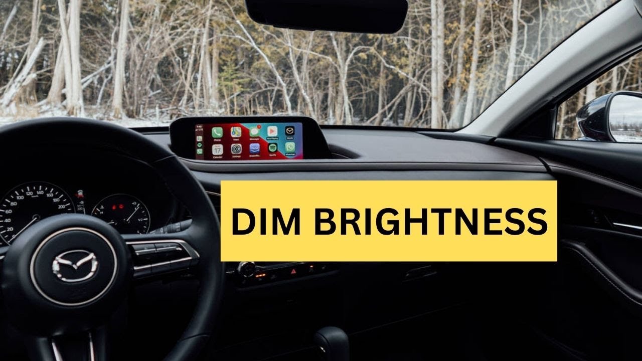 How to easily dim Mazda's Infotainment Screen or Improve Contrast - YouTube
