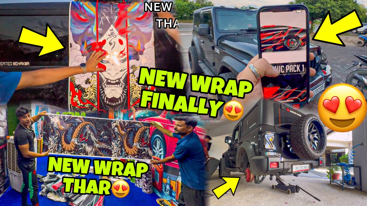 New Wrap😍Thar Modification | Surprise Reveal😍 Finally Custom Wrap in my ...