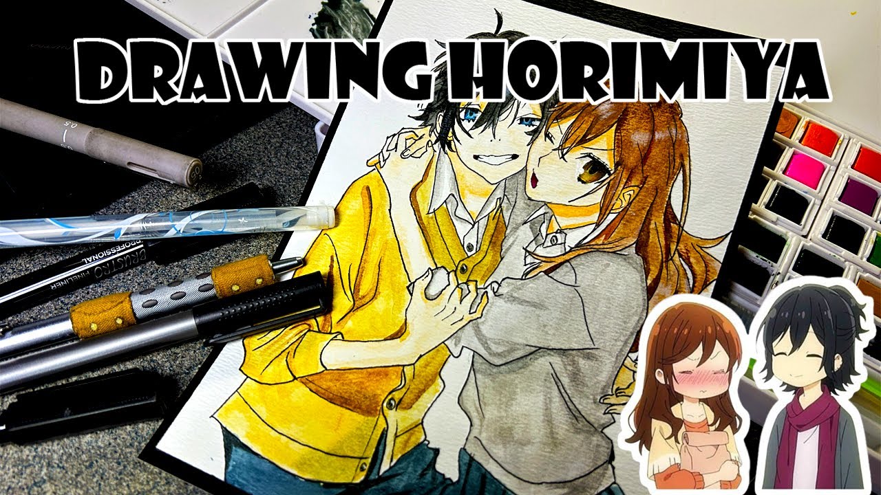 Drawing Izumi Miyamura and Kyouko Hori from horimiya- Artistic ...