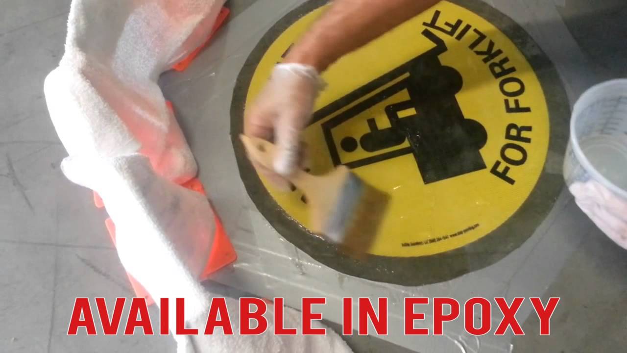 Pallet Jack Parking Floor Sign - YouTube
