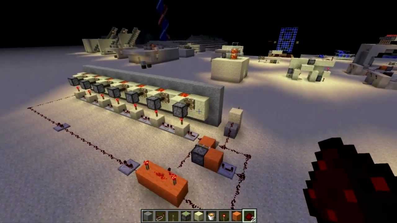 #Minecraft Piston loop lighting System [TUTORIAL] - YouTube