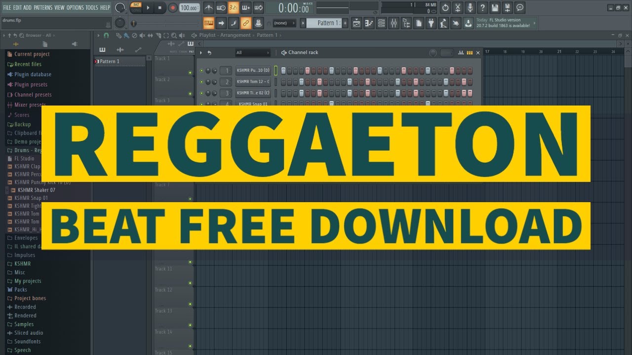 How to Make Reggaetón Beat in FL Studio | Free Download Reggaeton Beat ...