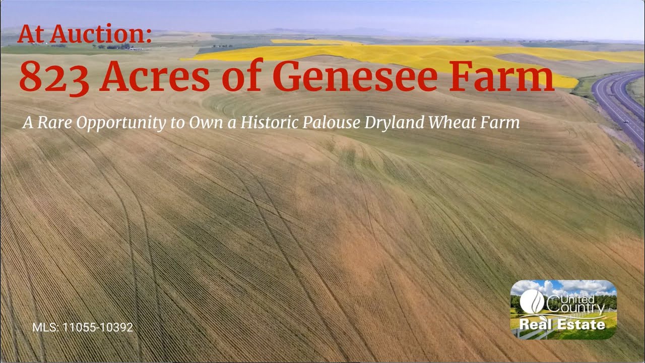 At Auction: 823 Acres of Palouse Genesee Farm - YouTube