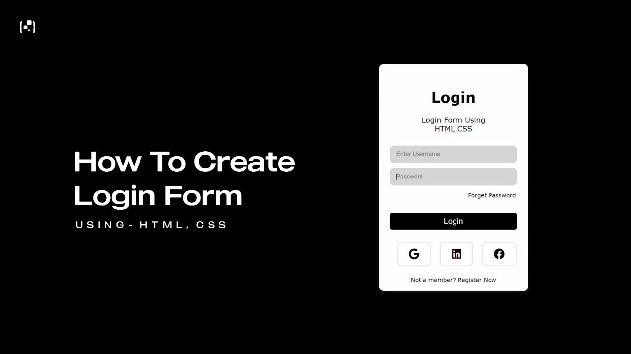 Creating A Login Form | With Source Code - YouTube