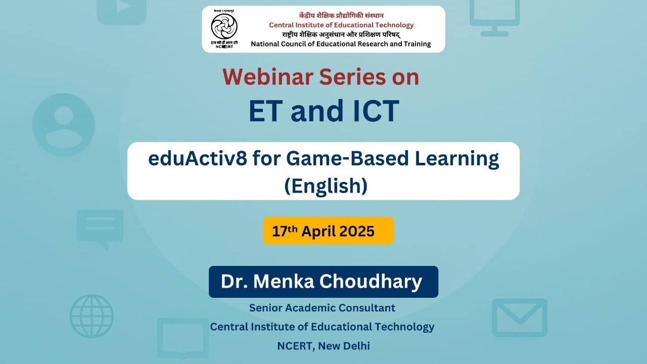 eduActiv8 for Game-Based Learning (English) | Webinar Series on ET and ...