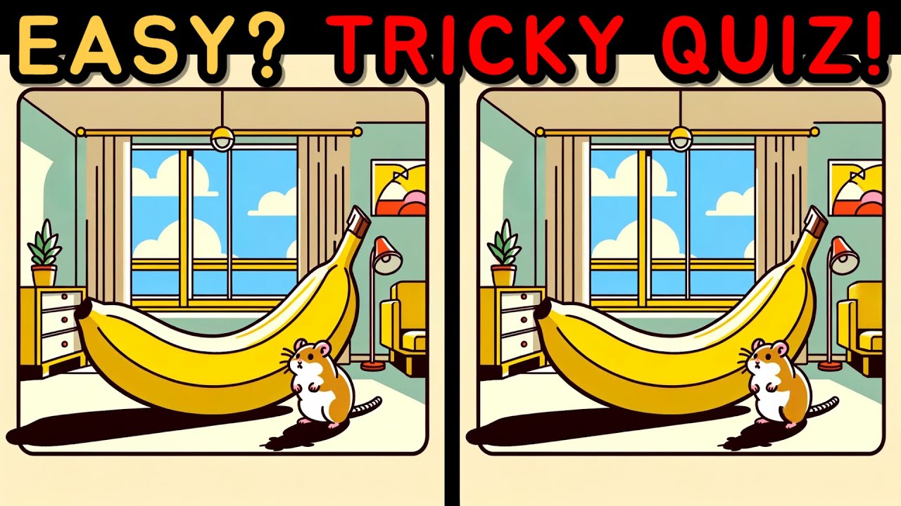 [Find the difference] EASY? TRICKY QUIZ! 🙂 [Spot the difference] - YouTube