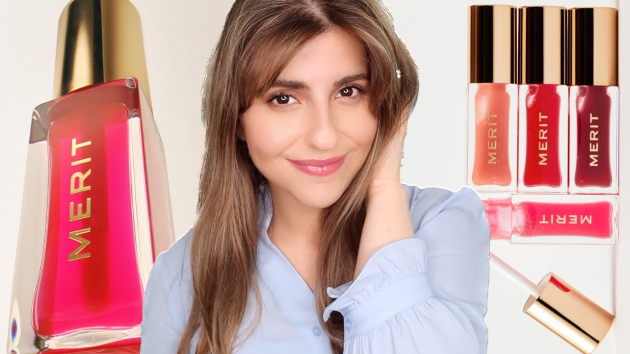 Merit Beauty Shade Slick Gelee Lip Oil - Full face of Merit Beauty ...