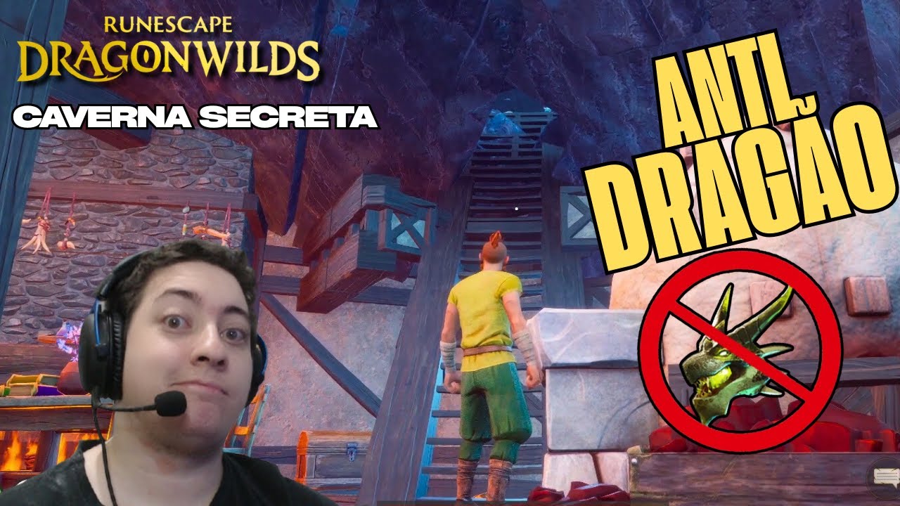 ACHEI UMA CAVERNA SECRETA Runescape DragonWilds Base Building gameplay ...