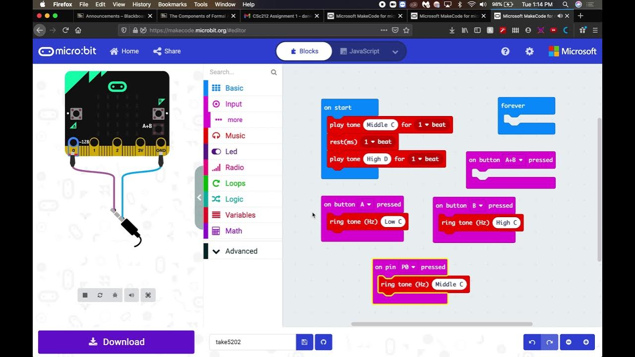 Learning Microbit Part Four - Input - YouTube