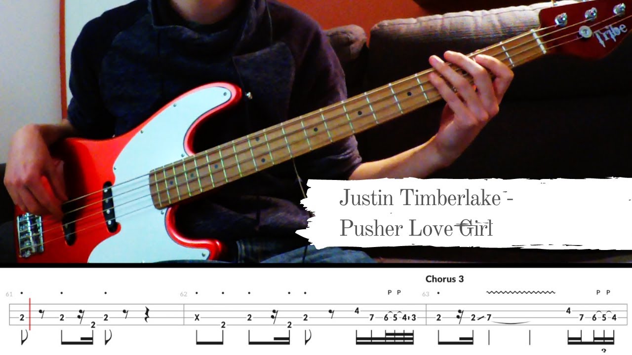 Justin Timberlake - Pusher Love Girl - Bass Cover & Tabs - YouTube