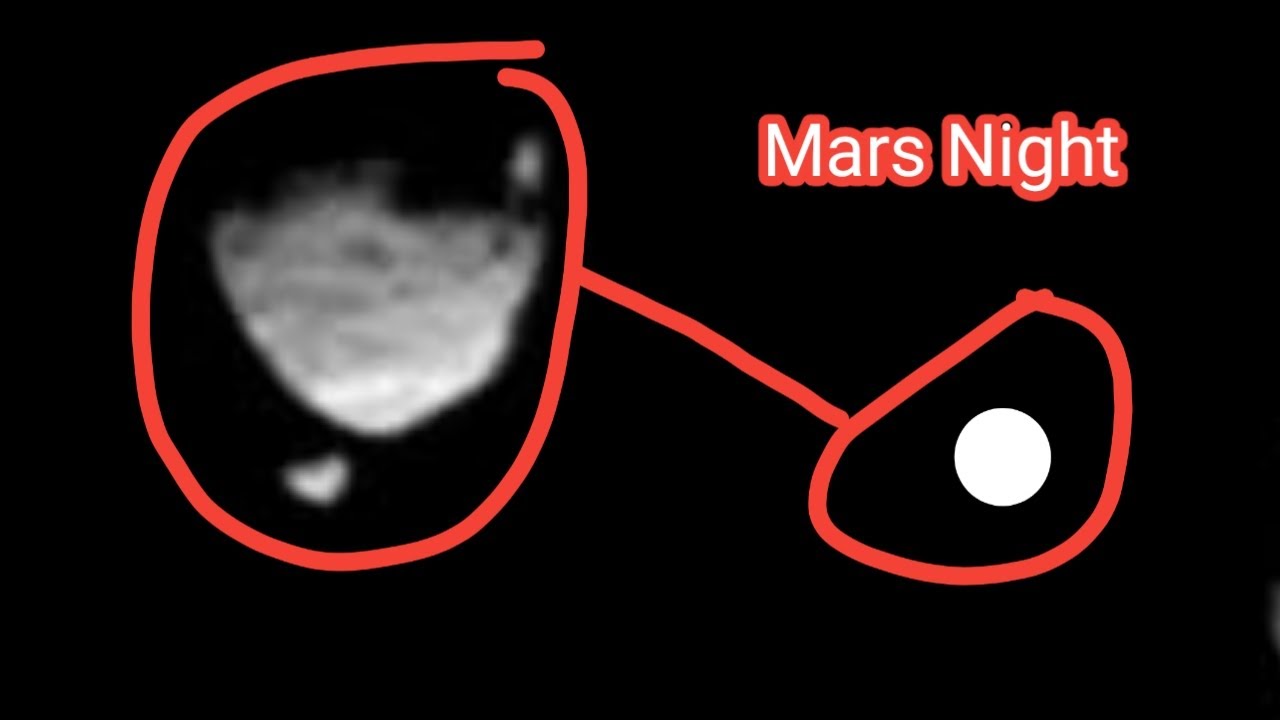 Mars Moon Phobos In Night Sky Captured By Curiosity Rover Mars Night ...