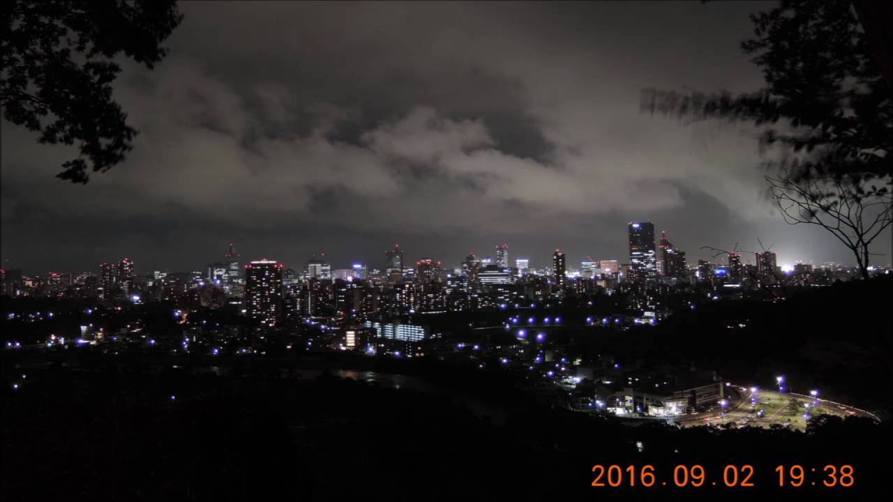 仙台の夜景 Sendai Night View 2016-09-02 - YouTube