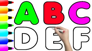 ABC for Kids ||| How to Paint Alphabets Letter A to Z f... | Doovi