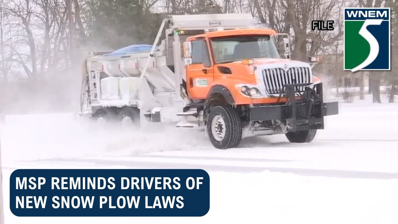 MSP reminds drivers of new snow plow laws - YouTube