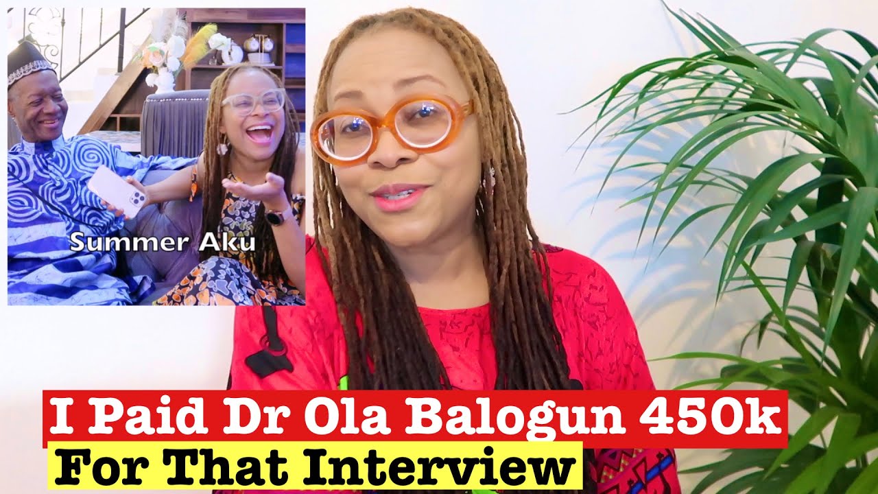 I Paid Dr Ola Balogun Half A Million Naira But People Thought I'm Taking Money From Him - YouTube
