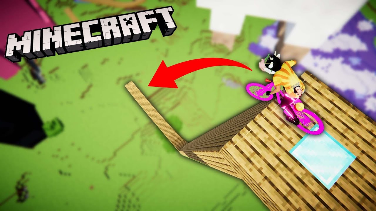BIKING THE CRAZIEST MINECRAFT MAP! (Descenders) - YouTube