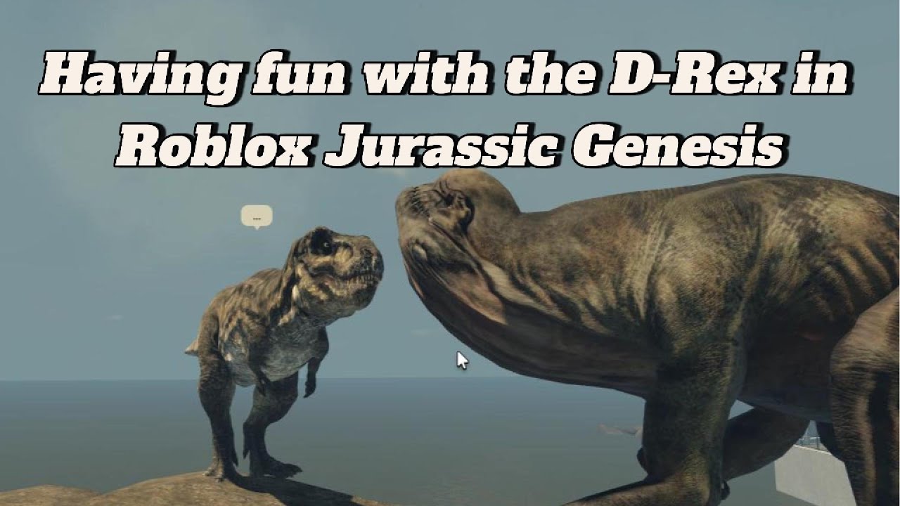 Having fun with the D-Rex in Roblox Jurassic Genesis - YouTube