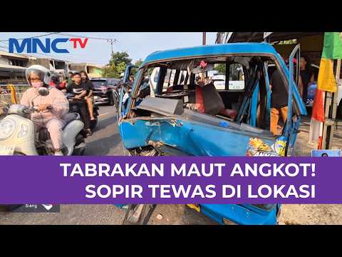 Kecelakaan Tragis! Angkot Bertabrakan, Nyawa Sopir Tak Tertolong