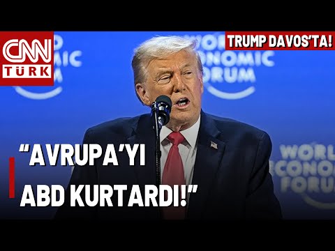 SON DAKİKA | Trump'tan Davos'ta Kritik Açıklamalar! \