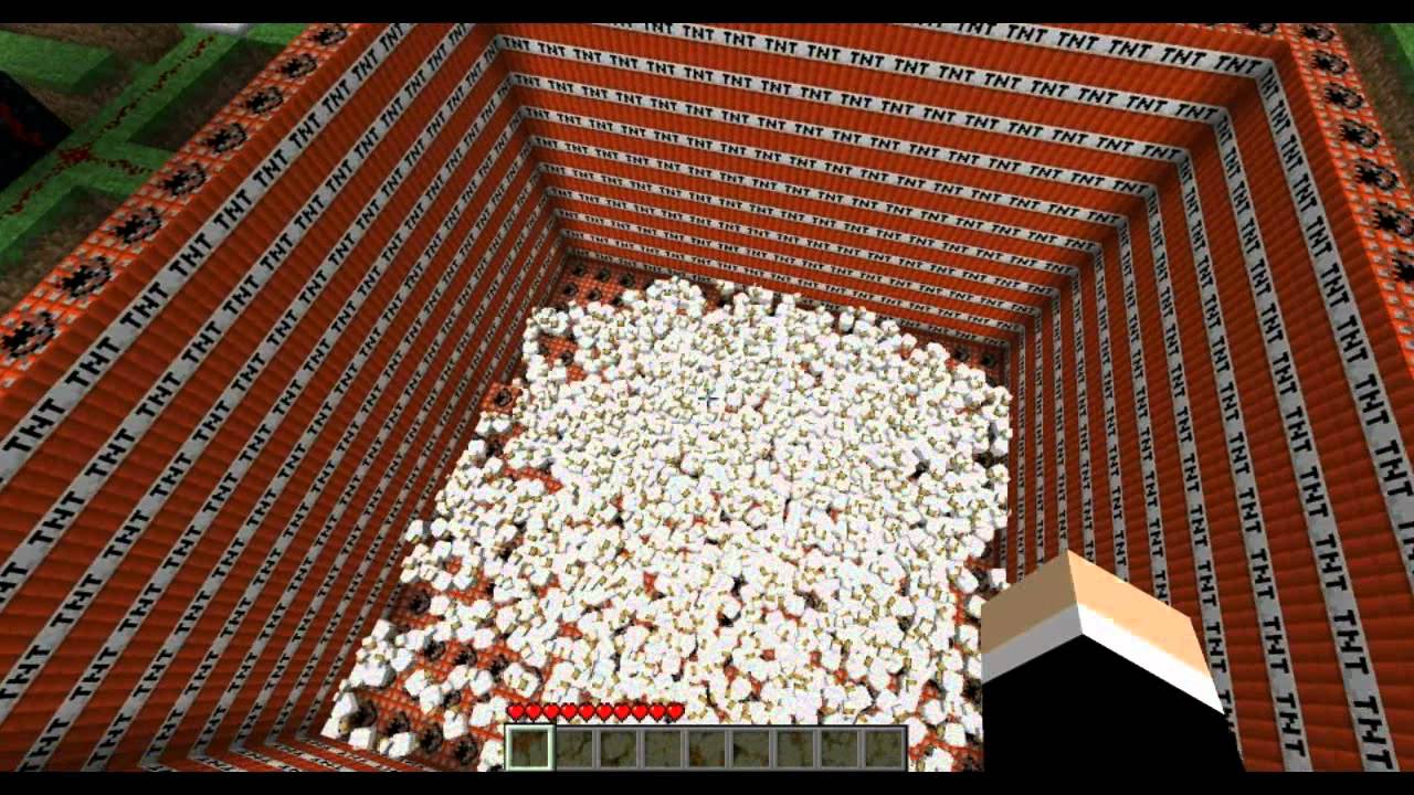 Minecraft: 1000 TNT + 1000 Chickens - YouTube