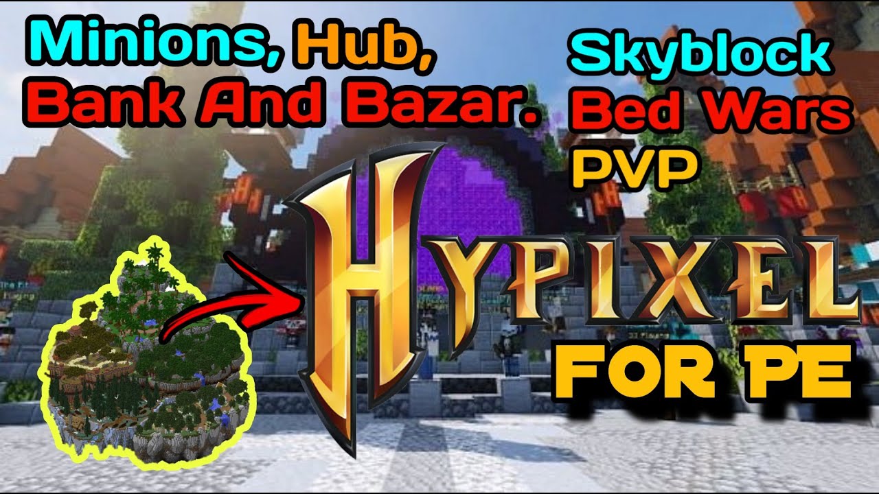 😱Hypixel Server For Minecraft PE | Hypixel Like Server For MCPE |MCPE ...