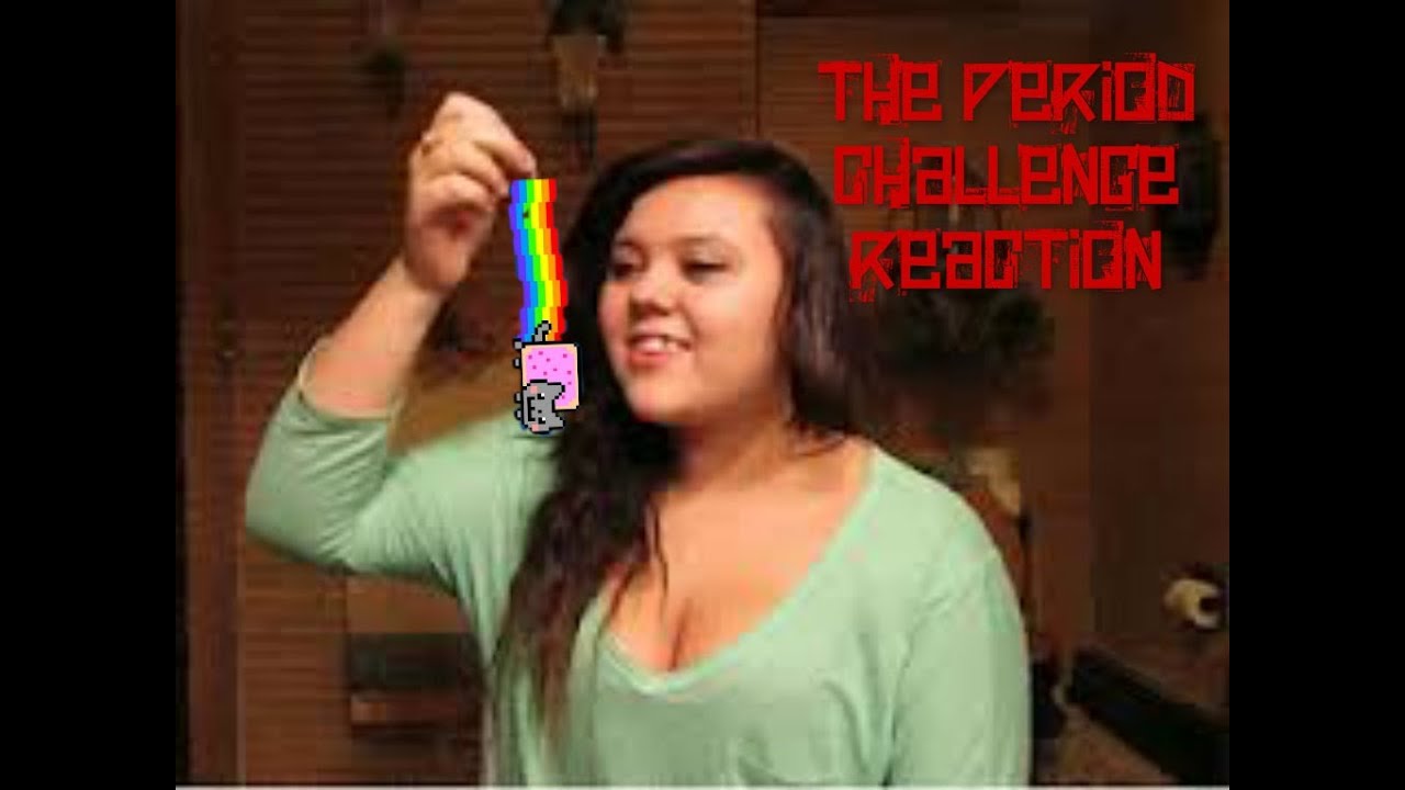 The Period/Tampon Challenge Reaction - YouTube