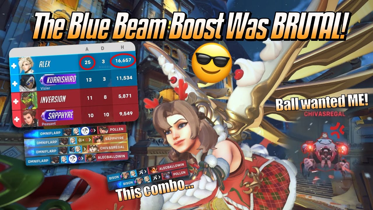 The Blue Beam Boost Was BRUTAL! 😎 - Mercy Gameplay & Commentary ...