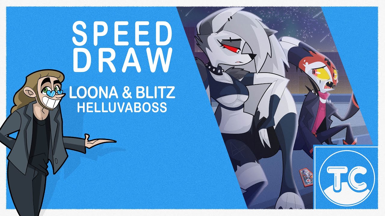 Speed Draw - Loona & Blitz - Helluvaboss - YouTube