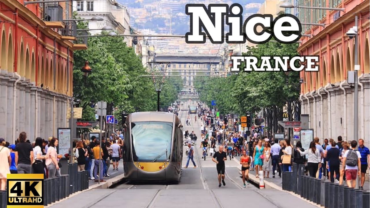 Nice France Walking Tour (4k Ultra HD 60fps) - YouTube