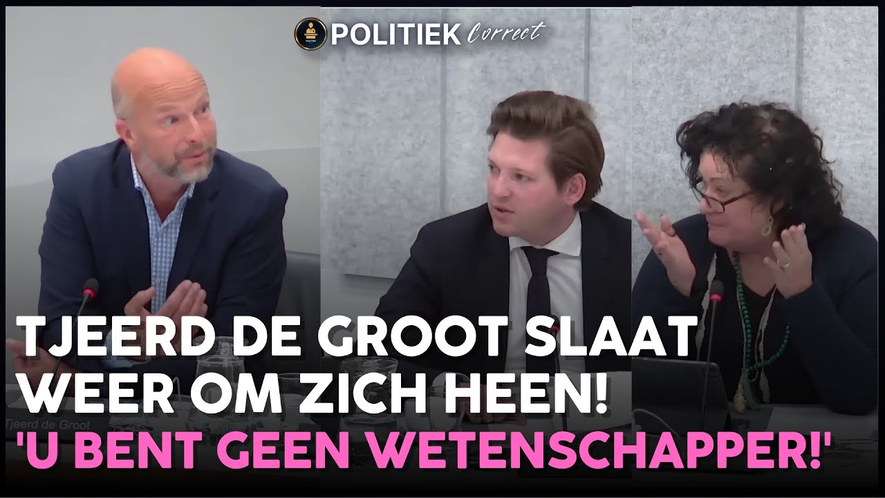 Betweter Tjeerd de Groot(D66) slaat weer om zich heen in Kamer ...