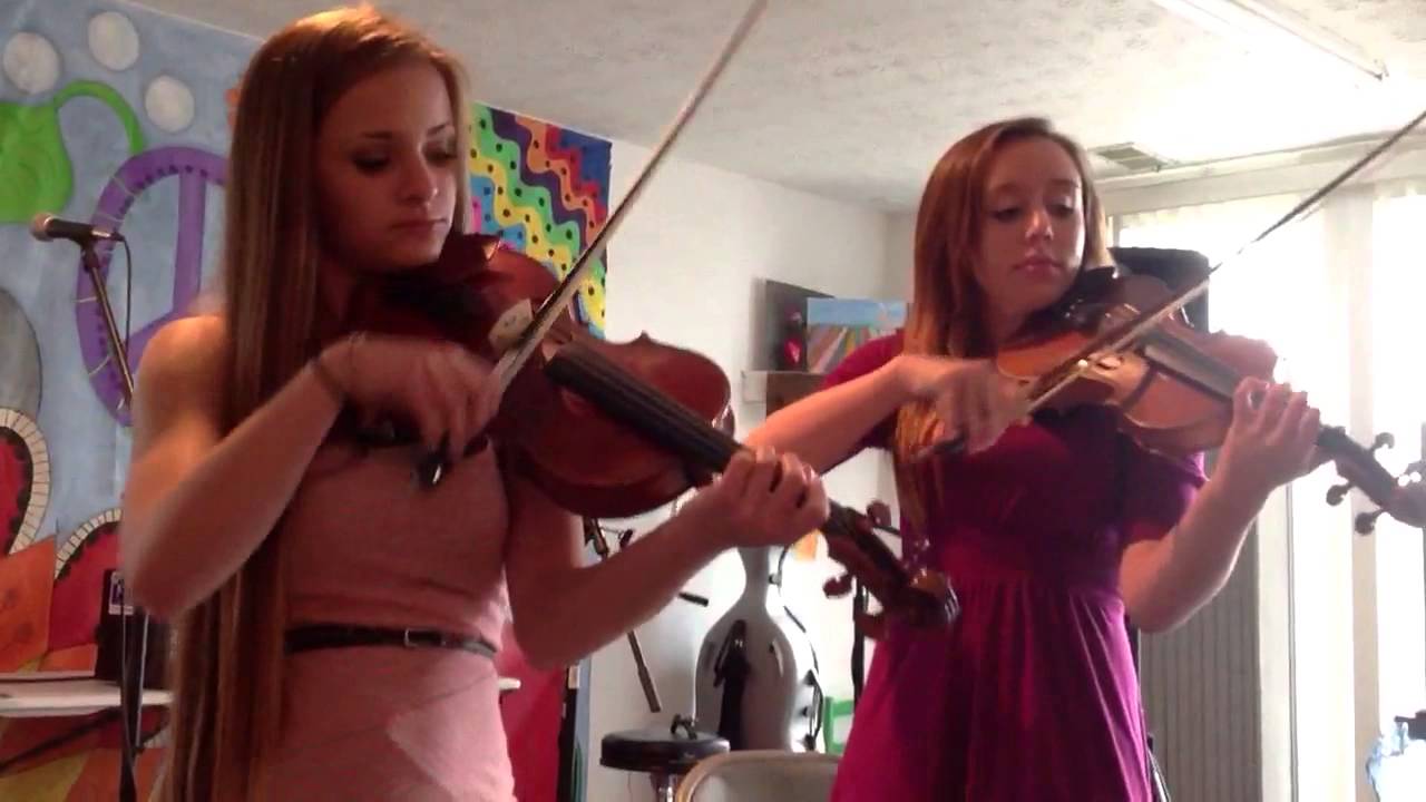 Blakeley Burger and Lucy Becker twin fiddles - YouTube