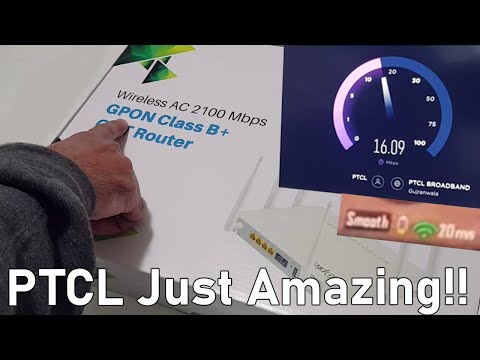 PTCL Flash Fiber in Gujrat | PTCL 15Mbps Gpon | Warraich Labs - YouTube