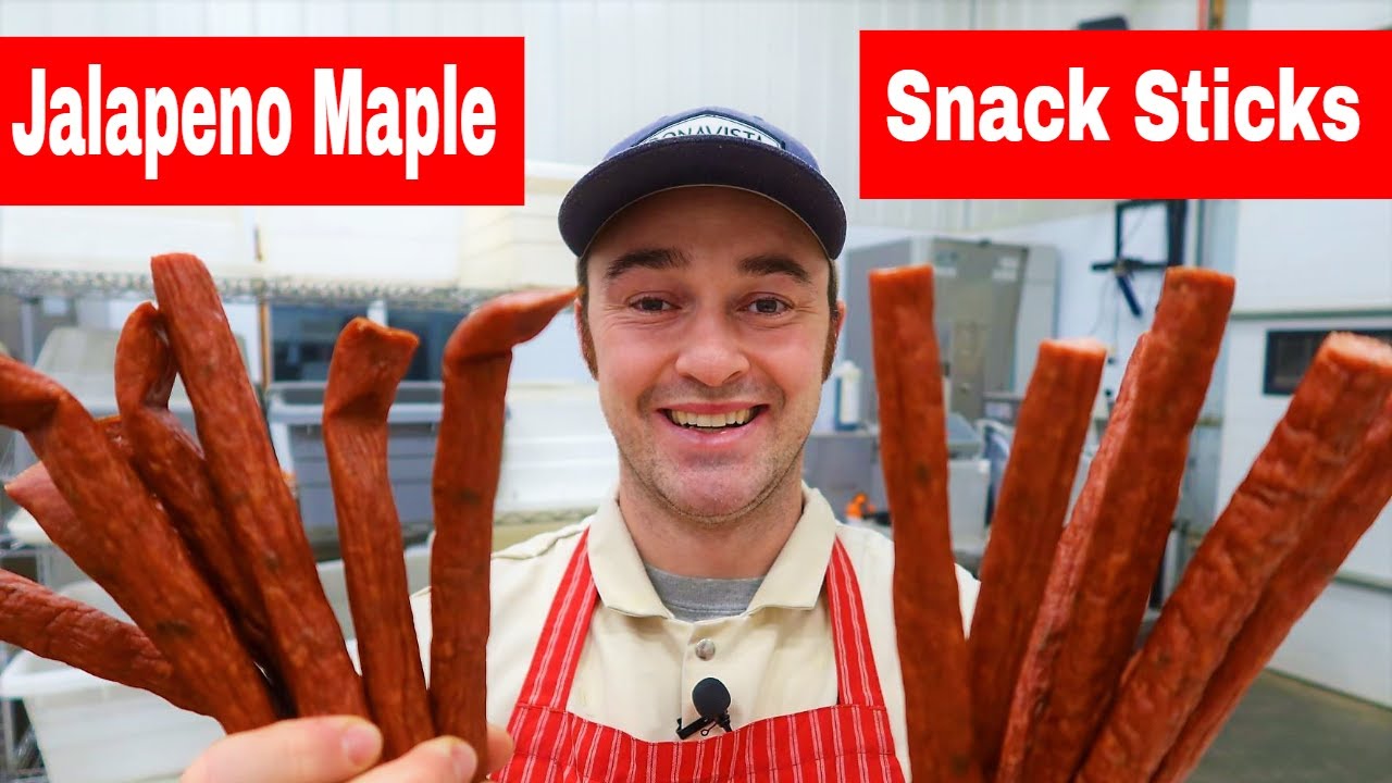 Jalapeno Maple Snack Sticks. Jalapeno Maple Pepperoni. - YouTube