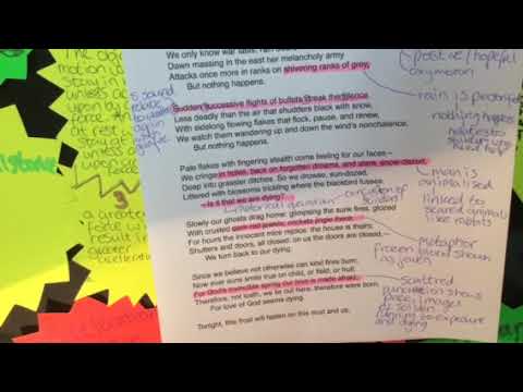 Power and conflict poem annotation- exposure - YouTube