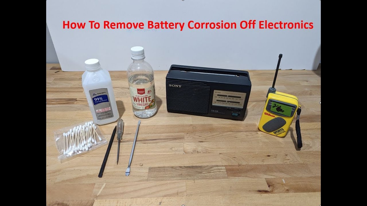 How To Remove Battery Corrosion Off Electronics - YouTube