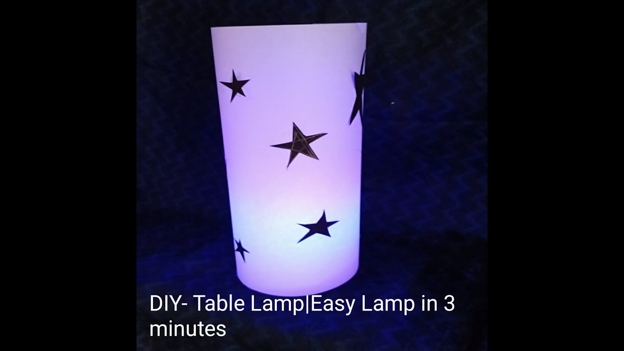 DIY - Paper Lamp Tutorial || How to Make Paper Lamp. - YouTube