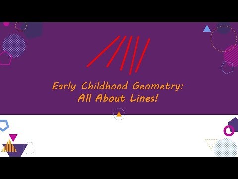 Early childhood geometry: Exploring shapes begins with lines! - YouTube