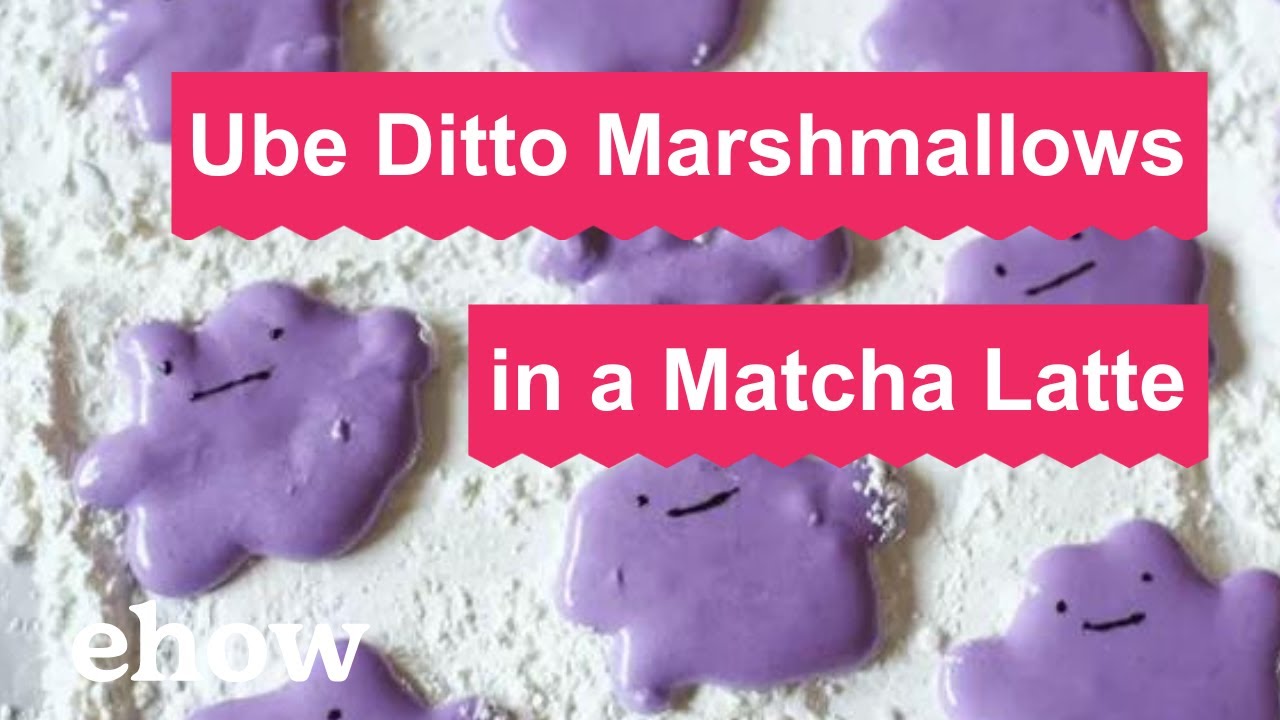 Ube Ditto Marshmallows in a Matcha Latte for Ultimate Cozy Vibes - YouTube