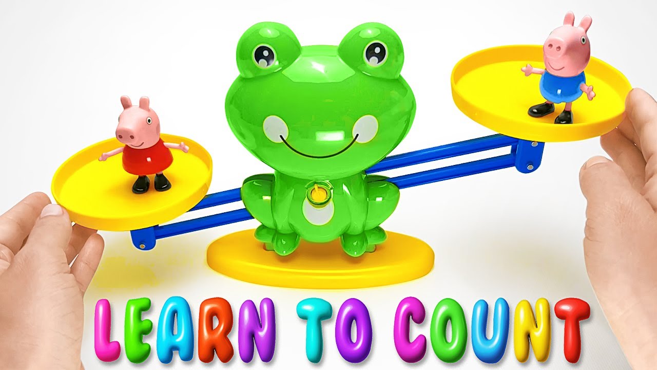 Frogs On Scale! 🐸 Numbers & Count Learning Video For Kids - YouTube
