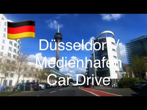 Düsseldorf Medienhafen Drive / Virtual Tour (Germany, NRW) In 4K - YouTube