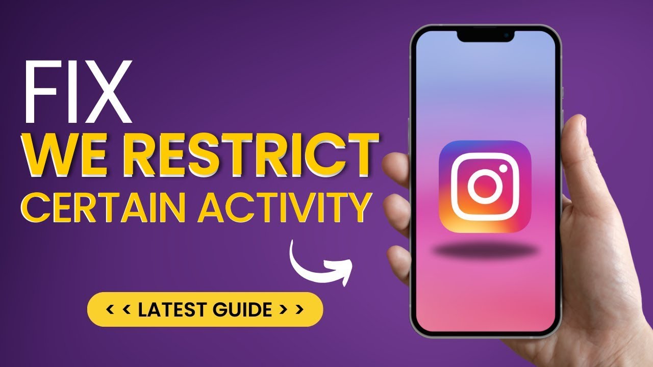 How to Fix 'We Restrict Certain Activity to Protect Our Community' on ...